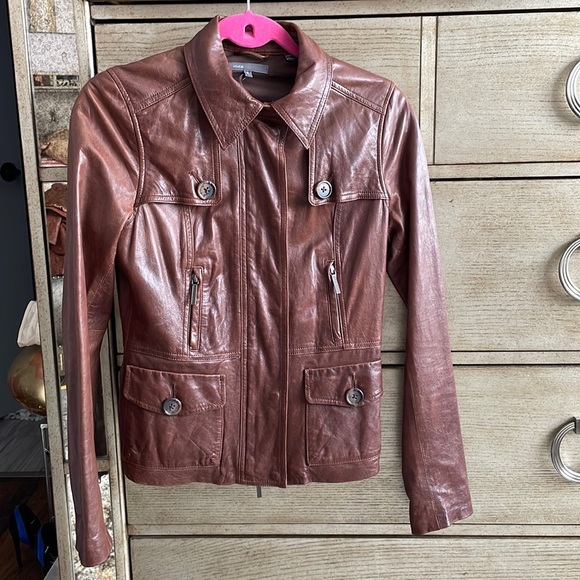 Vince | Jackets & Coats | Vince Leather Jacket Size S | Poshmark
